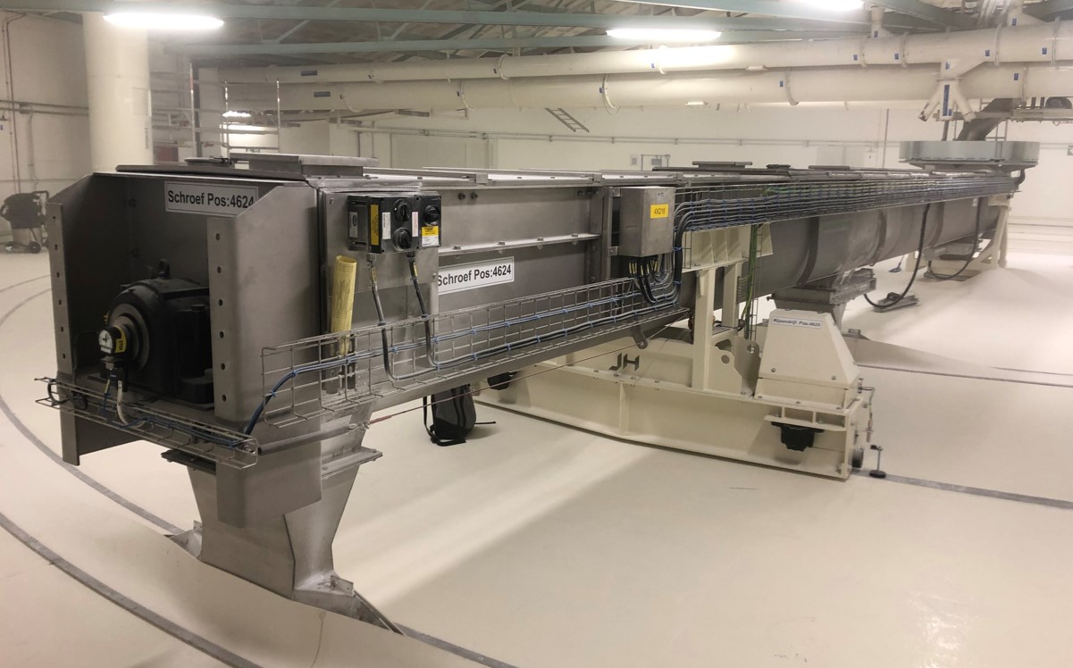 Screw conveyor for sugar processing company | Jansen&Heuning